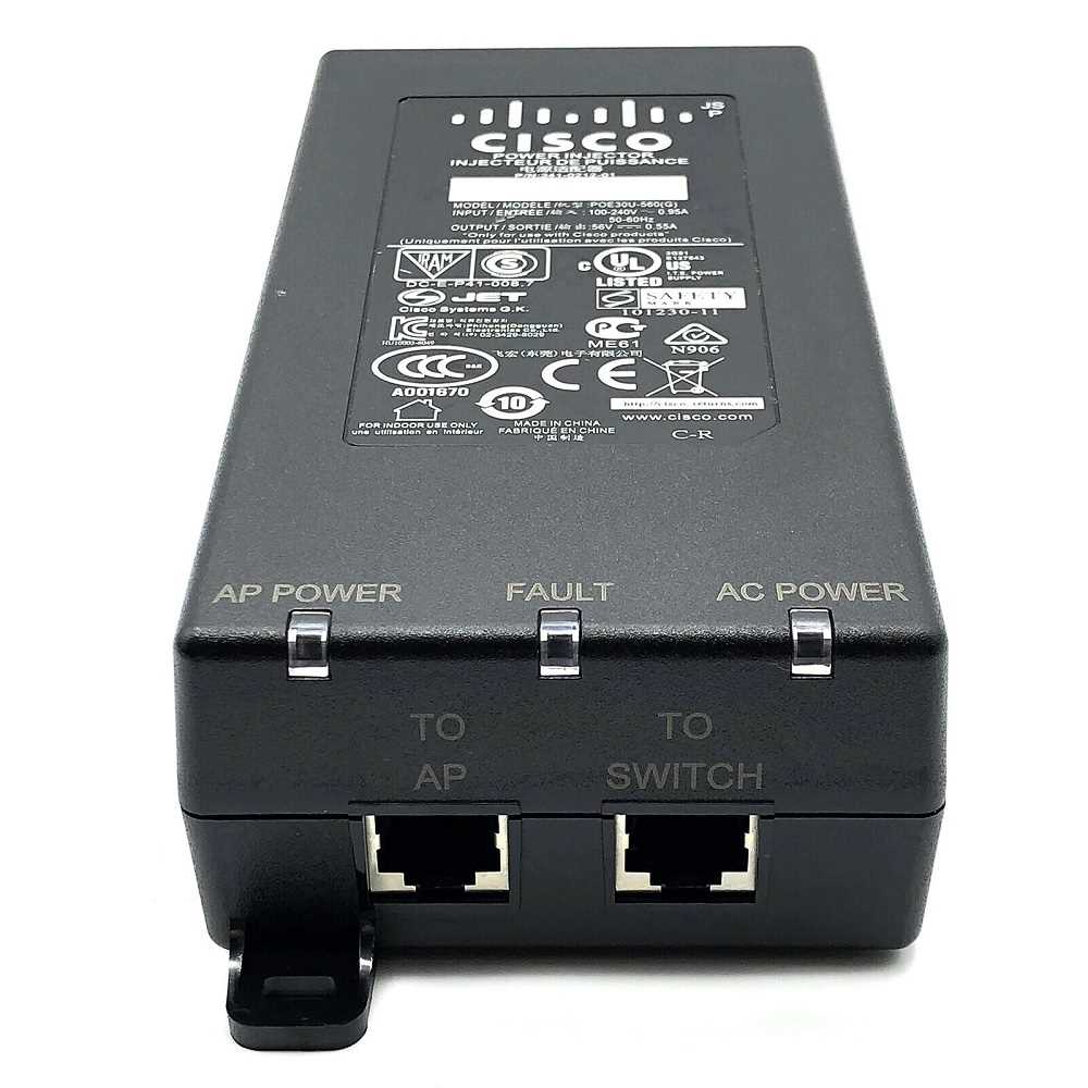 Cisco Power Injector (802.3at) for Aironet Access Points (Black)
