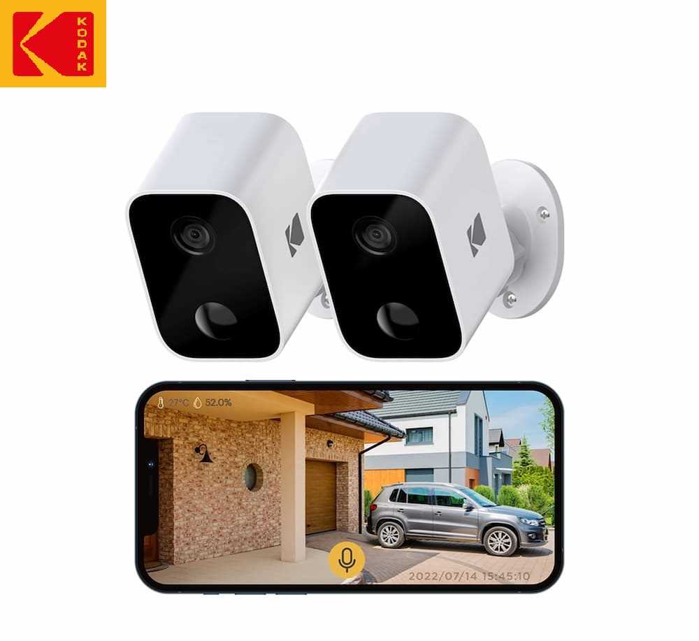 Kodak F882 Infinio Long Range Smart Security Cameras (White)